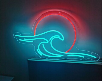 Ocean Wave Neon Sign - Etsy