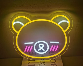 Neon Sign Bear - Etsy