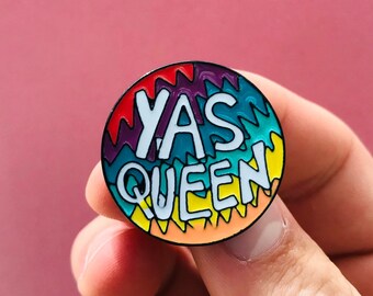Yas Queen Pin Badge - Etsy