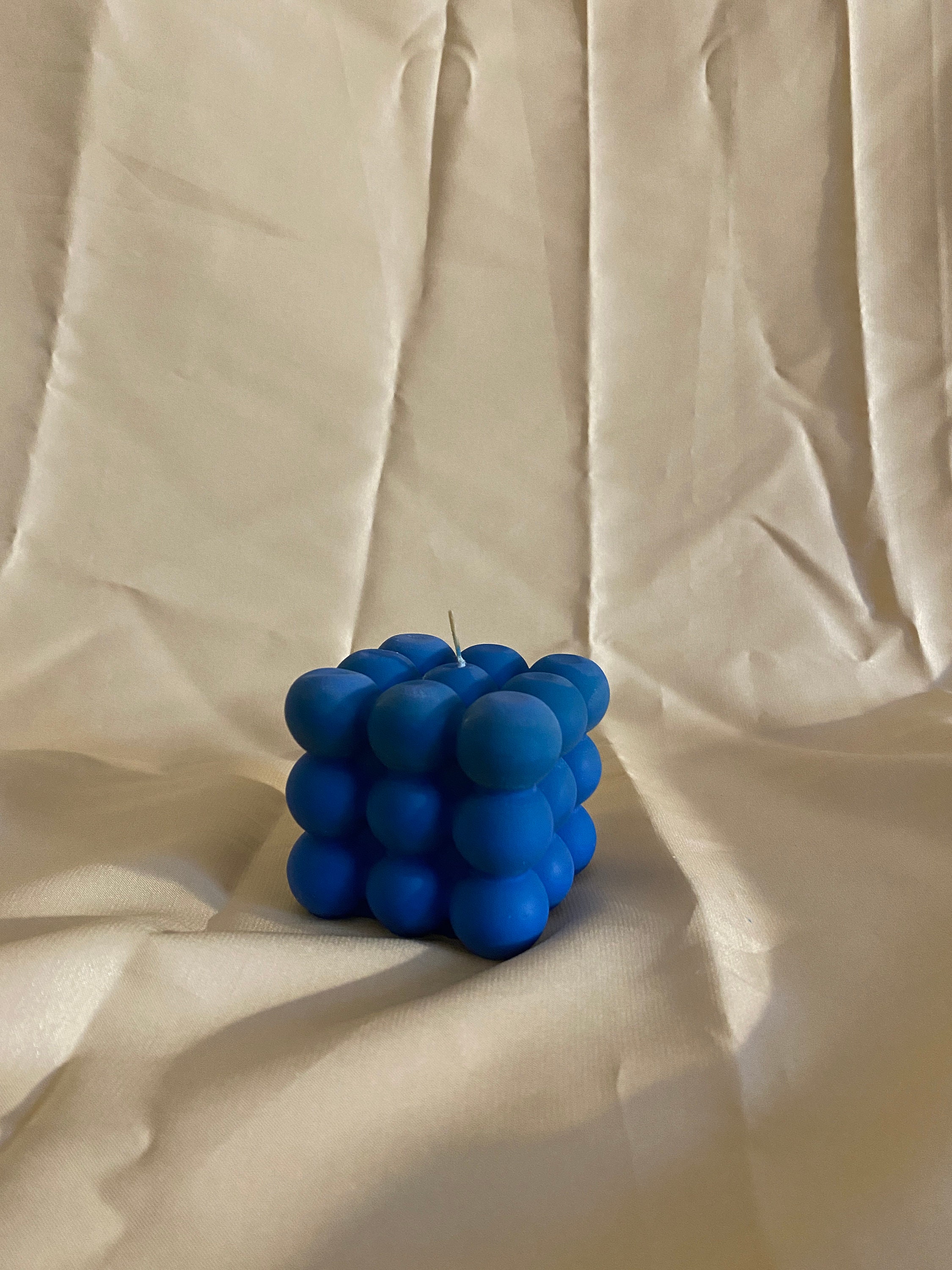 Royal Blue Handmade Soy Bubble Candles Geometric Shape Candle, Kawaii ...