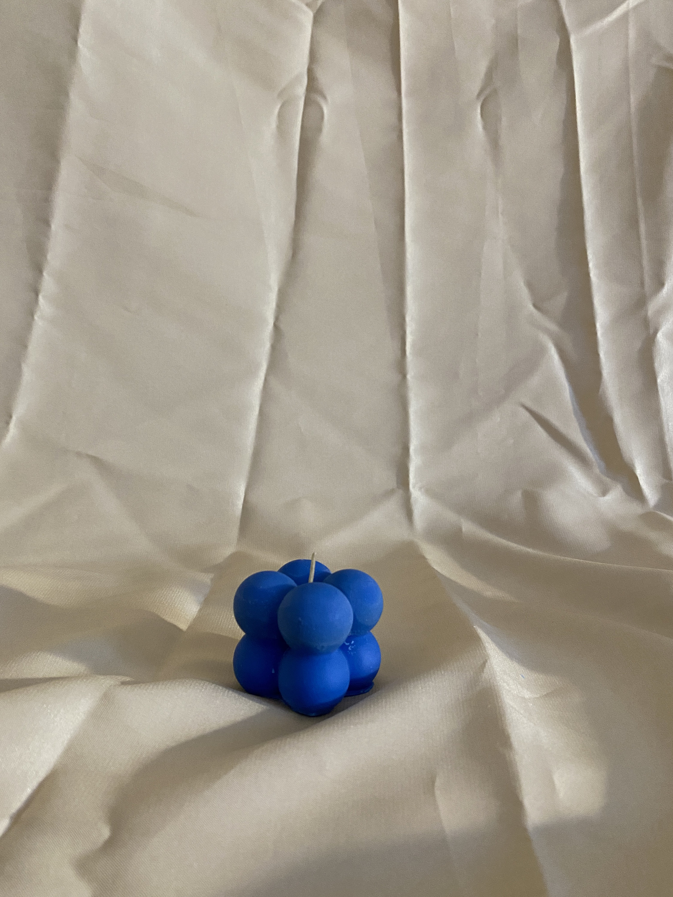 Royal Blue Handmade Soy Bubble Candles Geometric Shape Candle, Kawaii ...