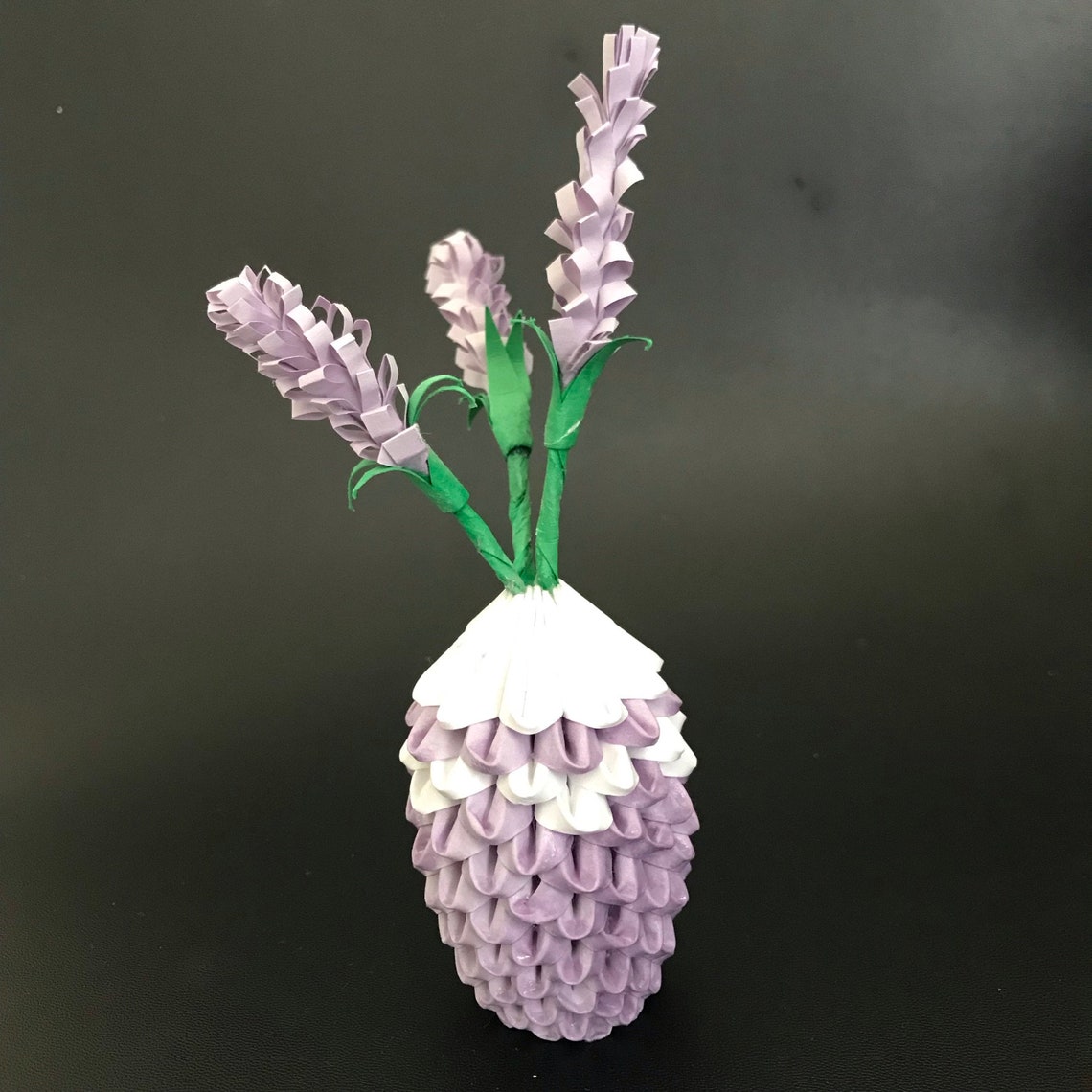 3D Origami Lavender Flower Vase - Etsy