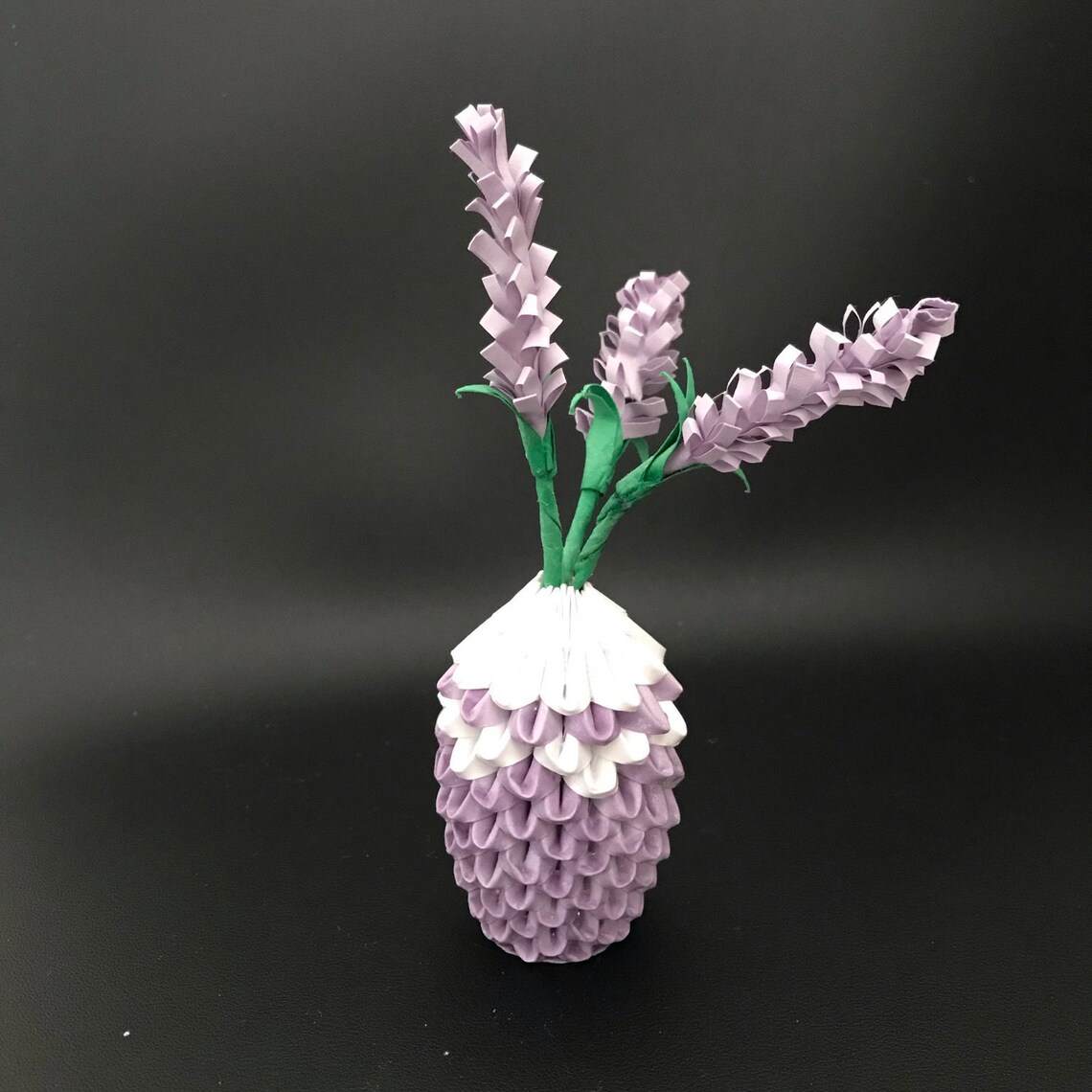 3D Origami Lavender Flower Vase - Etsy
