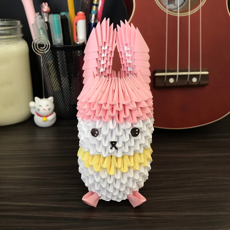 3D Origami Bunny - Etsy