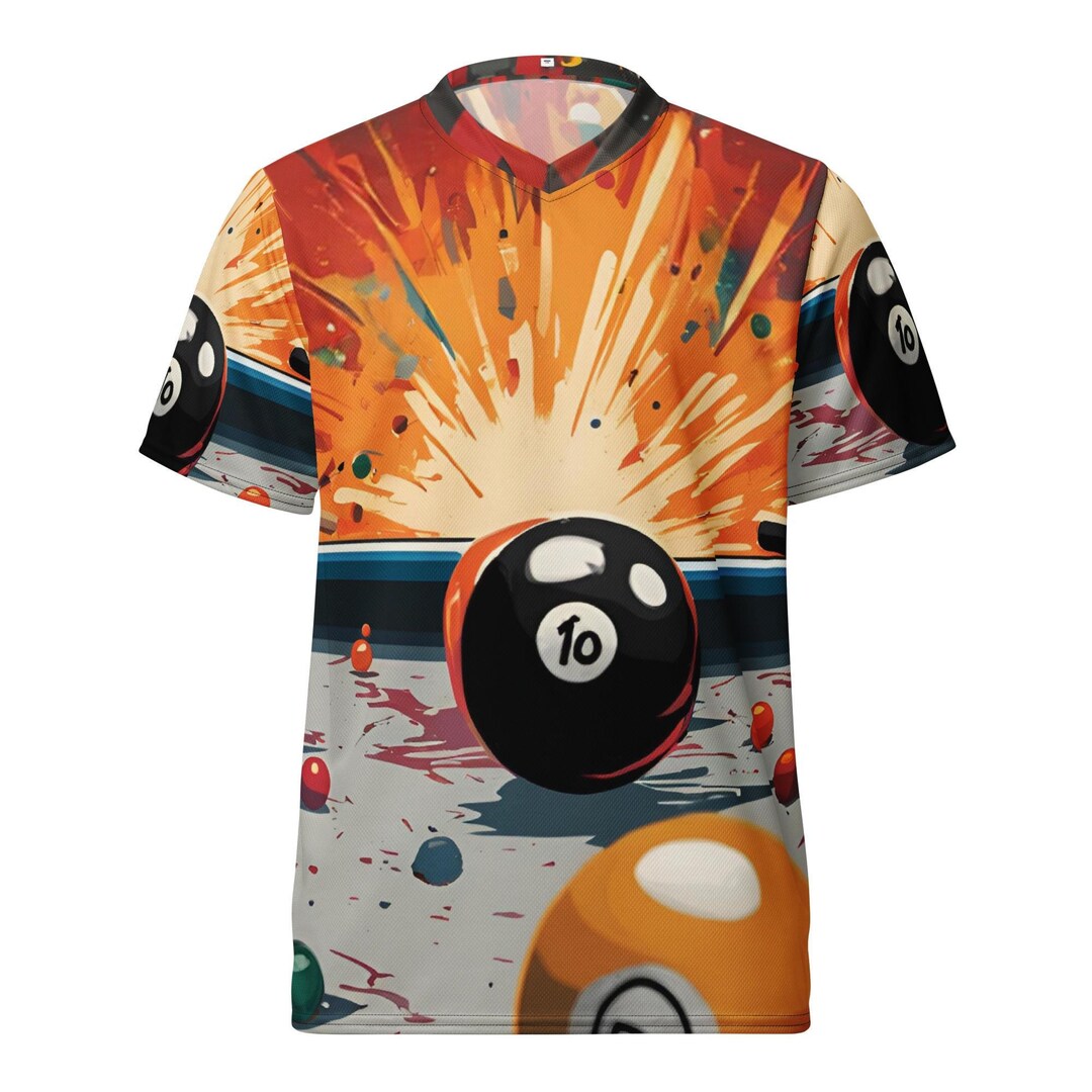 AOP Pool-street Art Unisex Jersey, Billiards Jersey, Sport Jersey, Pool ...