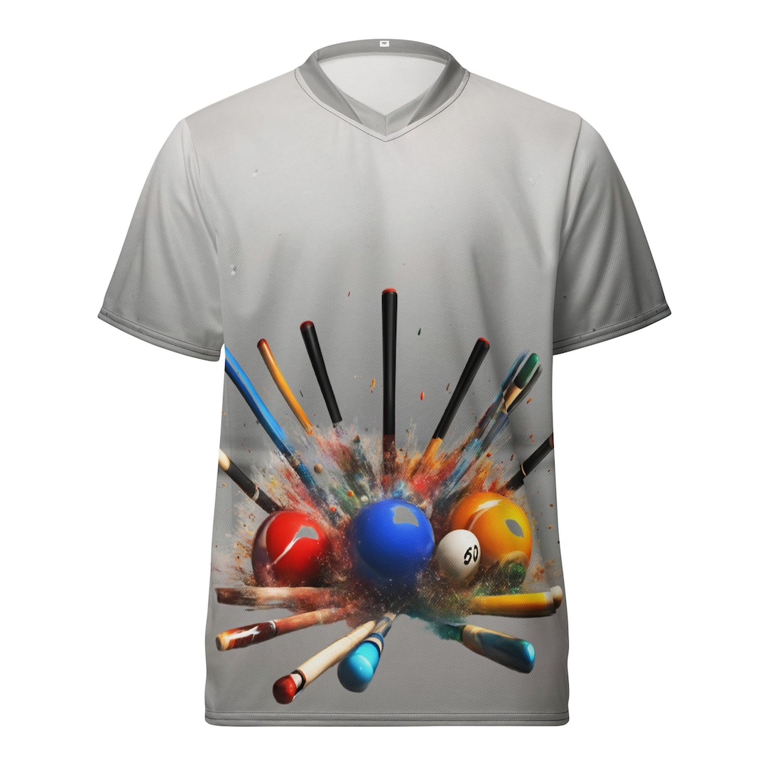 AOP Pool-digital Art Unisex Jersey, Pool Shirt, Pool Jersey, Gift for ...