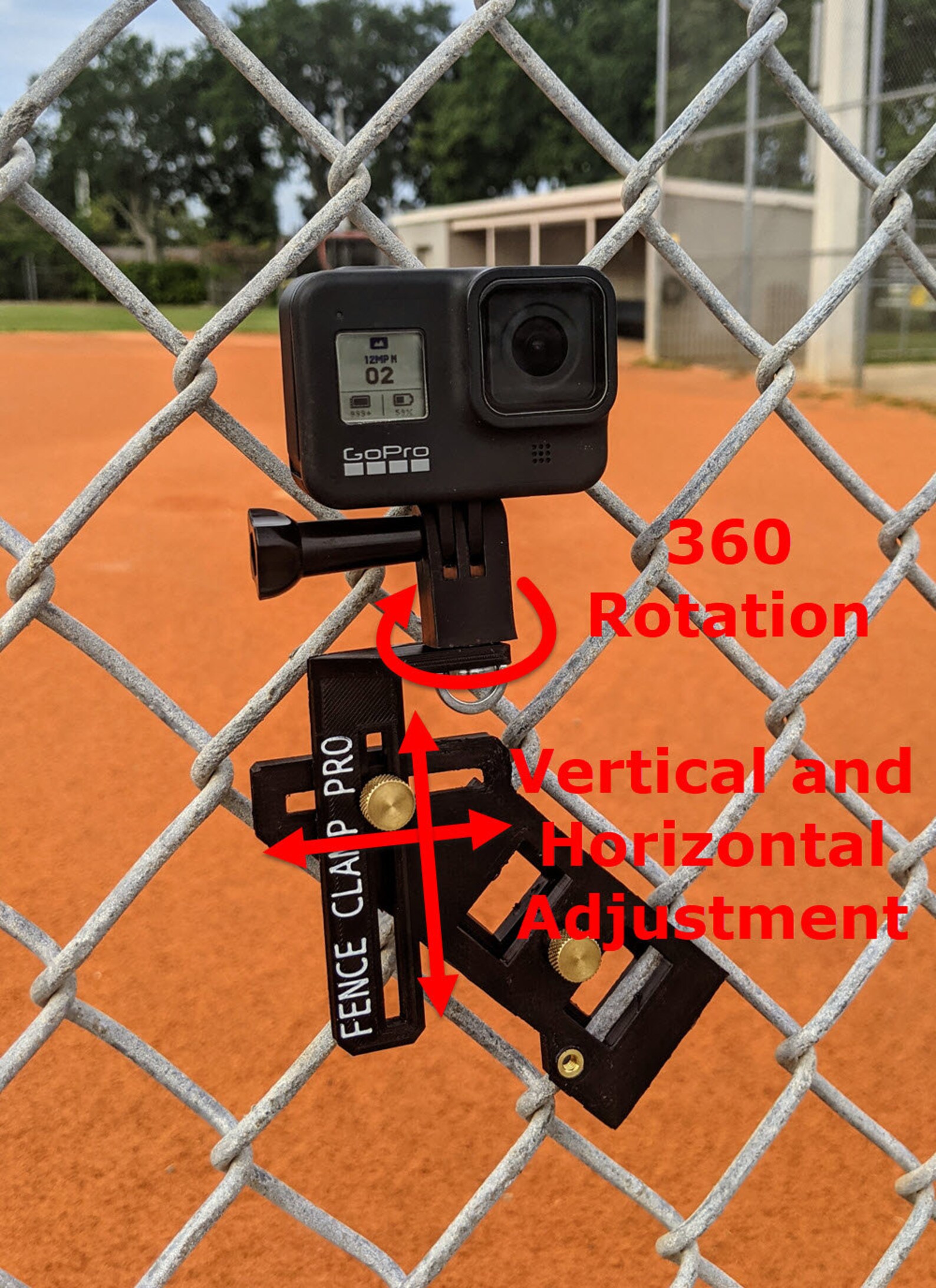 Fence Clamp Pro - Gopro Mount for Baseball and Softball Games - Etsy