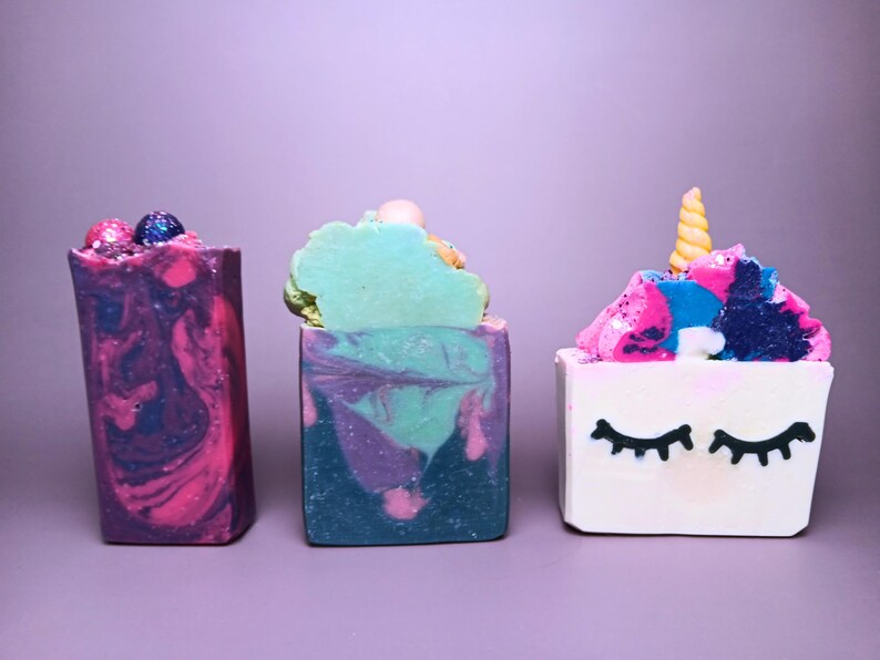 Fantasy Soap Collection Gift Set - Mermaid, Unicorn, and Sugar Plum ...