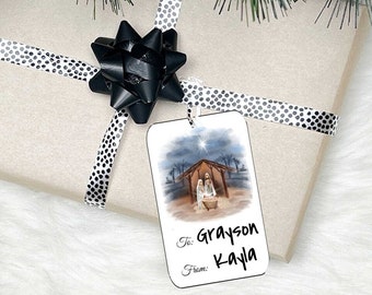 Printable Nativity Gift Tags - Etsy