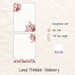 Pink Floral Printable Stationery Bundle, Lined and Unlined Letter ...