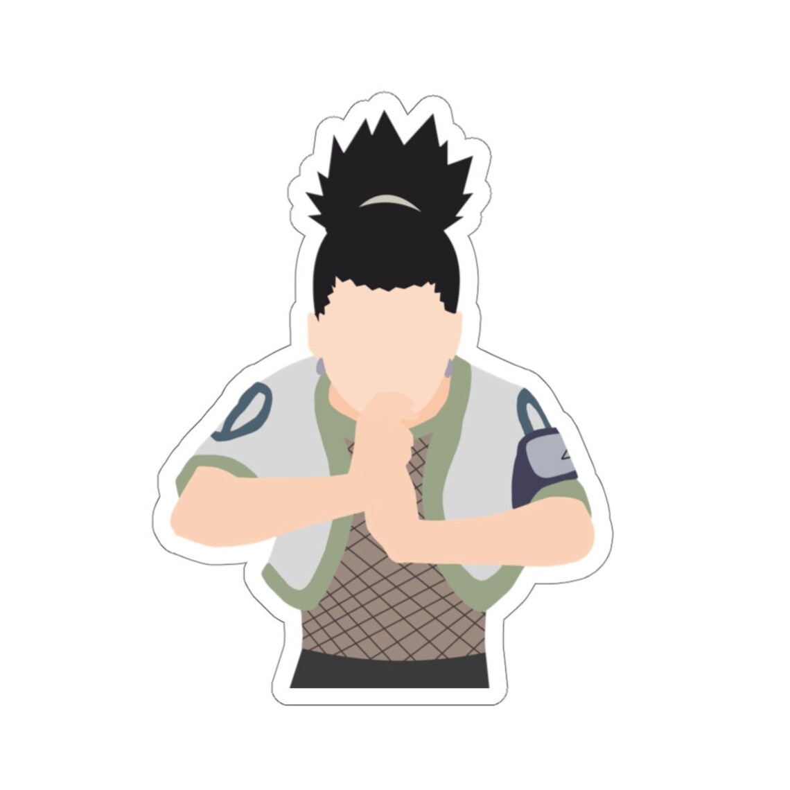 Shikamaru Vinyl Glossy White or Transparent Sticker Anime | Etsy