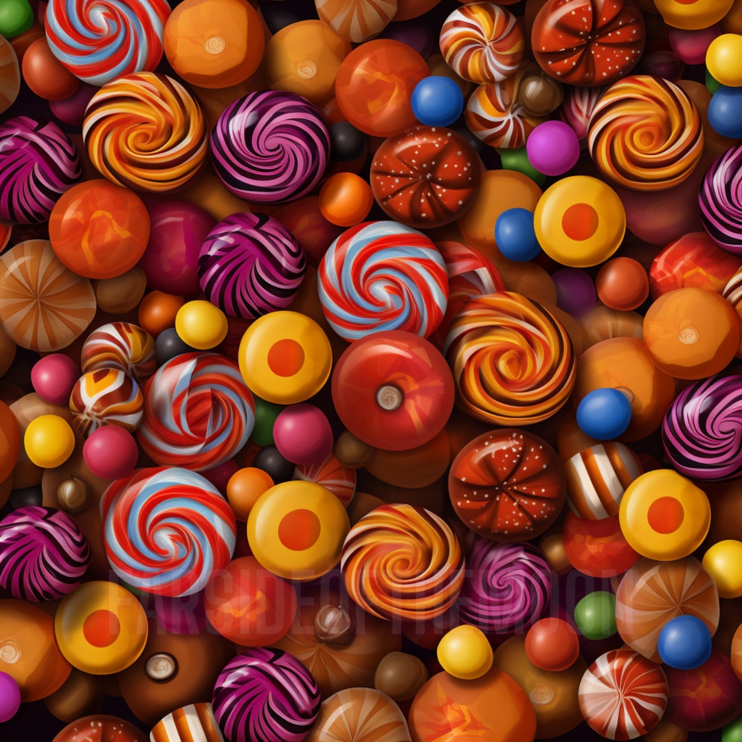 Halloween Candy, Sweet Treats, Digital Download, Tumbler Wrap, Trick or ...