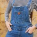 Long Dungarees in Blue - Etsy