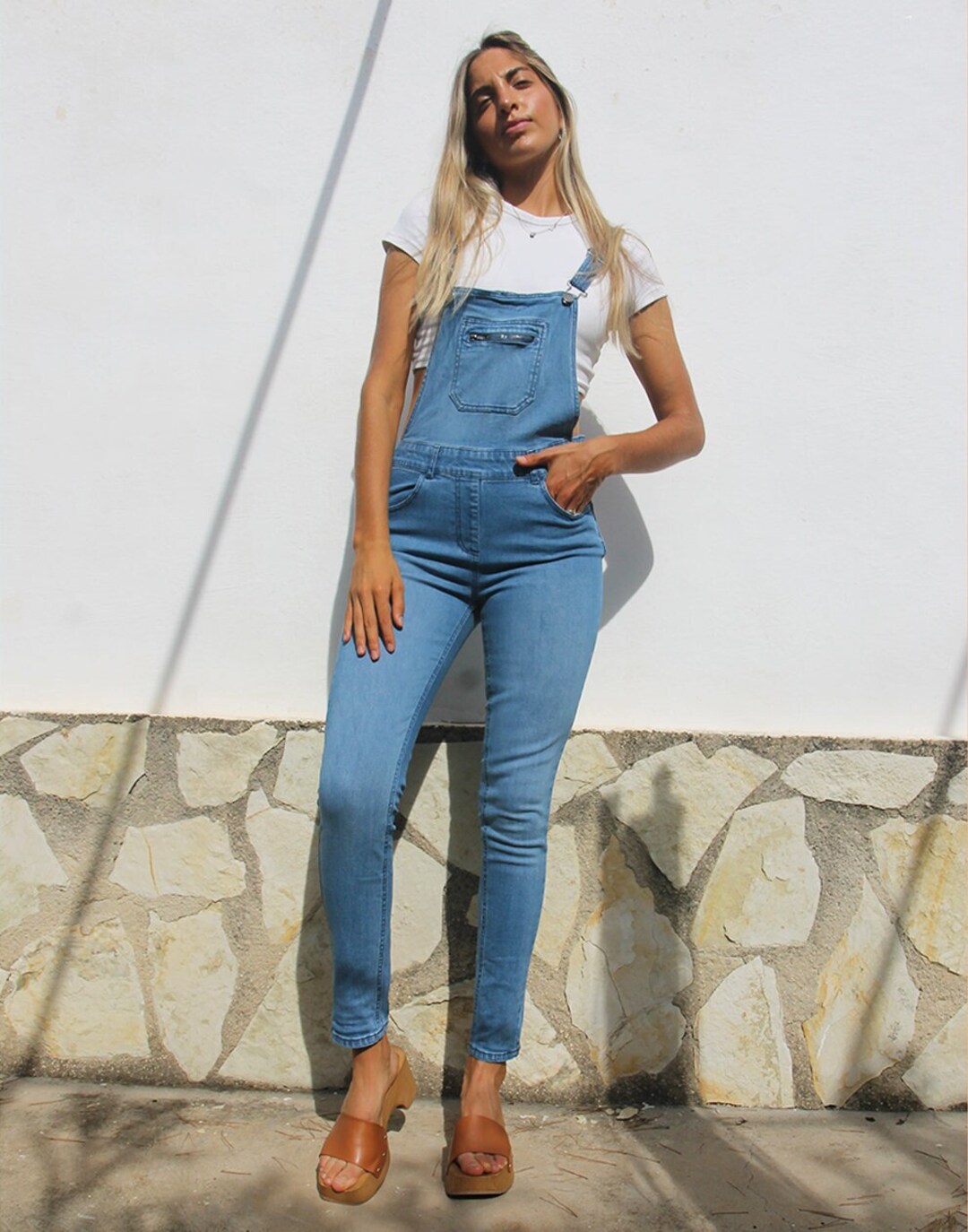 Long Dungarees in Blue - Etsy