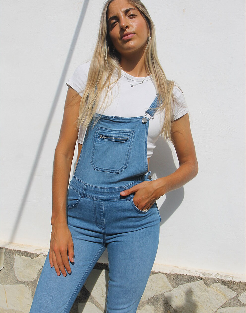 Long Dungarees in Blue - Etsy