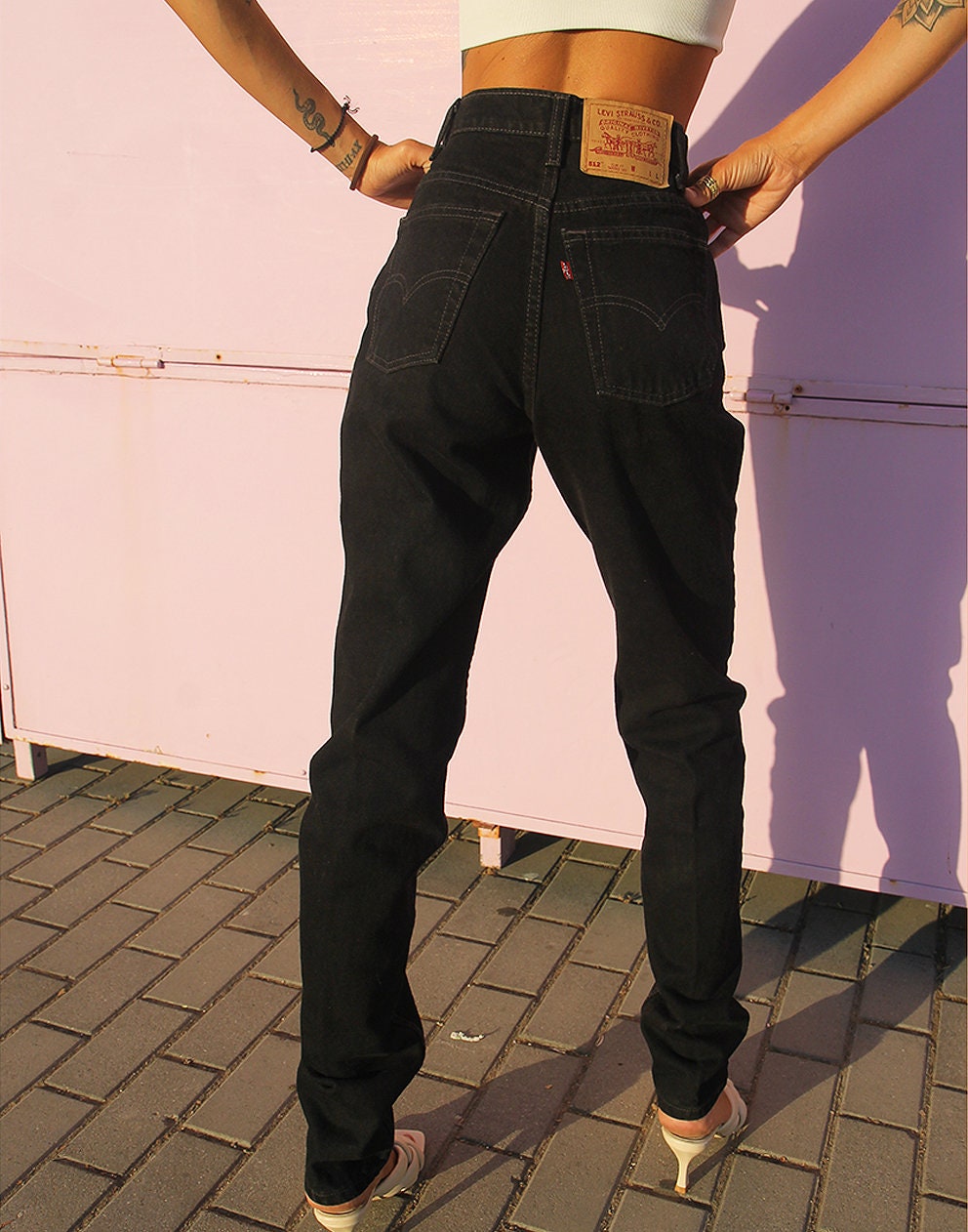 512 Levi's Jeans High Rise Waist 24/61cm - Etsy