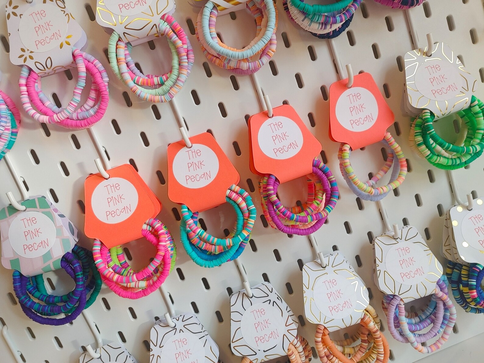 Colorful Trio Set of Heishi Bracelet Assorted Colors Custom Summer Clay ...