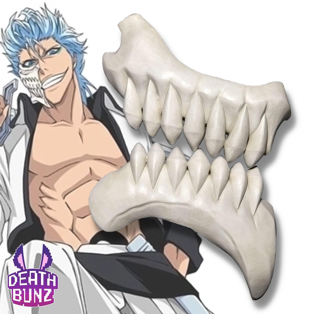 Grimmjow Jaws Mask - Bleach Cosplay Anime Prop - Etsy