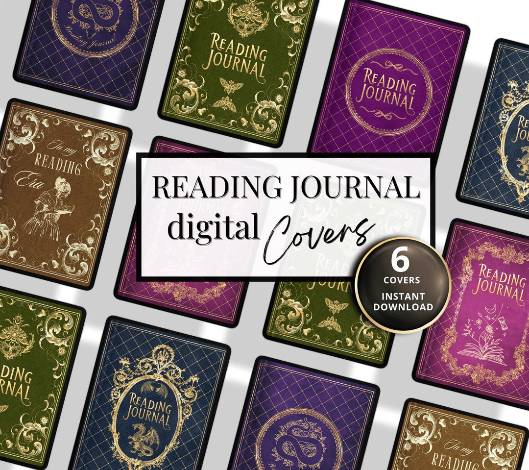 Digital Planner Covers READING JOURNAL Covers Customize Your Planners ...