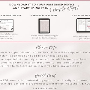 Digital Budget Planner Goodnotes iPad Template Weekly & Biweekly PDF ...