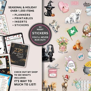 Digital Planner Digital Sticker Whole Shop Bundle Budget Fitness ...