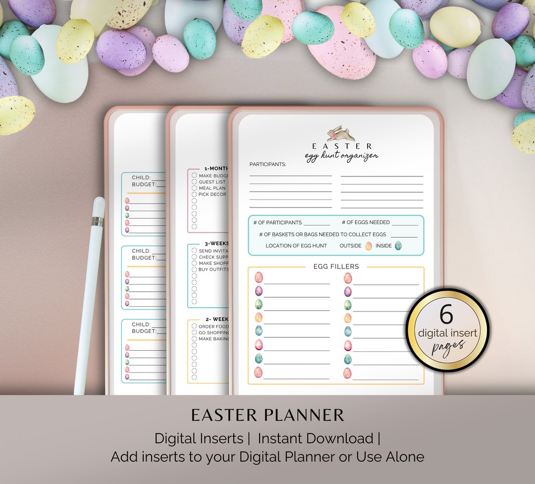 Easter Planner Goodnotes Template Digital Planner Easter Organizer ...