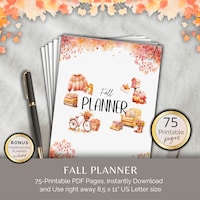 Autumn Daily Planner - Etsy