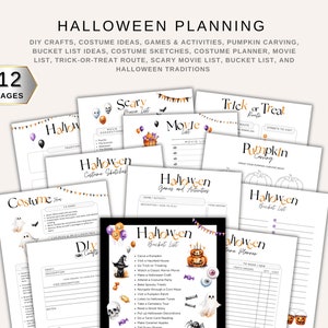 Halloween Planner Printable Planner Templates Halloween Party Planner ...