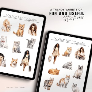 Digital Pet Stickers Goodnote Sticker Book Dog Stickers Individual PNG ...