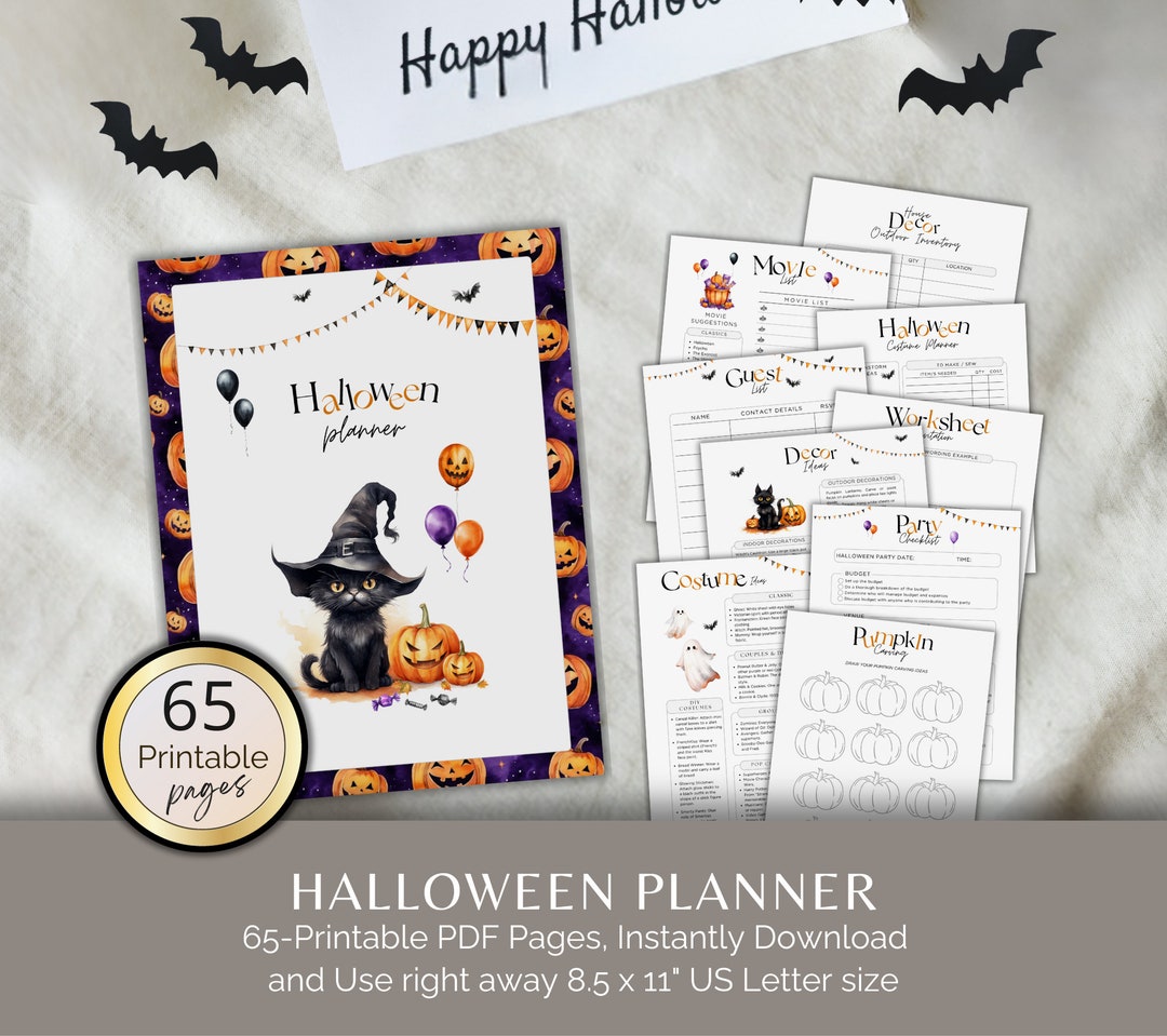 Halloween Planner Printable Planner Templates Halloween - Etsy