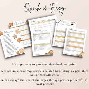 Fall Planner Printable Page Inserts Fall Check List Fall Activities ...