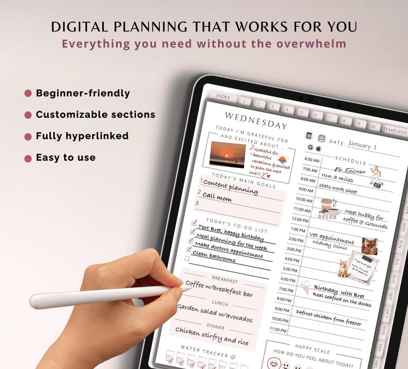 2026 Digital Planner Portrait Goodnotes and Notability Planner Template ...