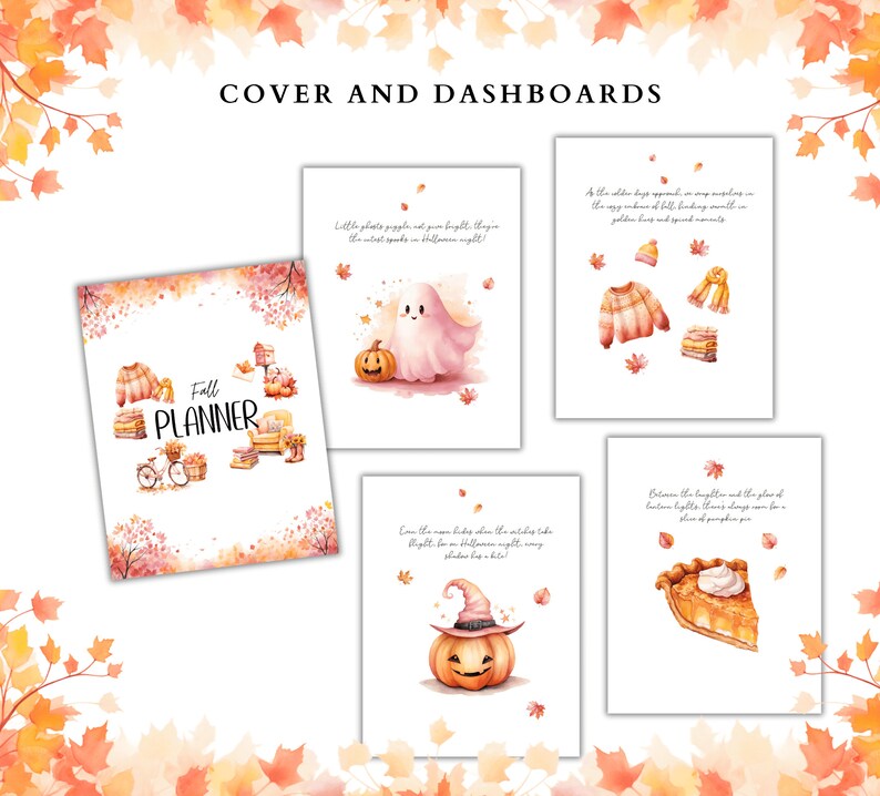 Fall and Thanksgiving Planner Printables, Daily, Monthly and Weekly ...
