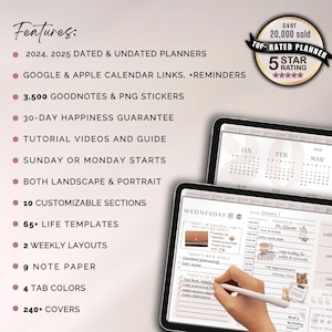 2025 Digital Planner Goodnotes iPad & Tablet Template for Goodnotes ...
