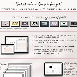 IPad Tablet and Phone Planner Digital Planner Undated Daily Weekly ...