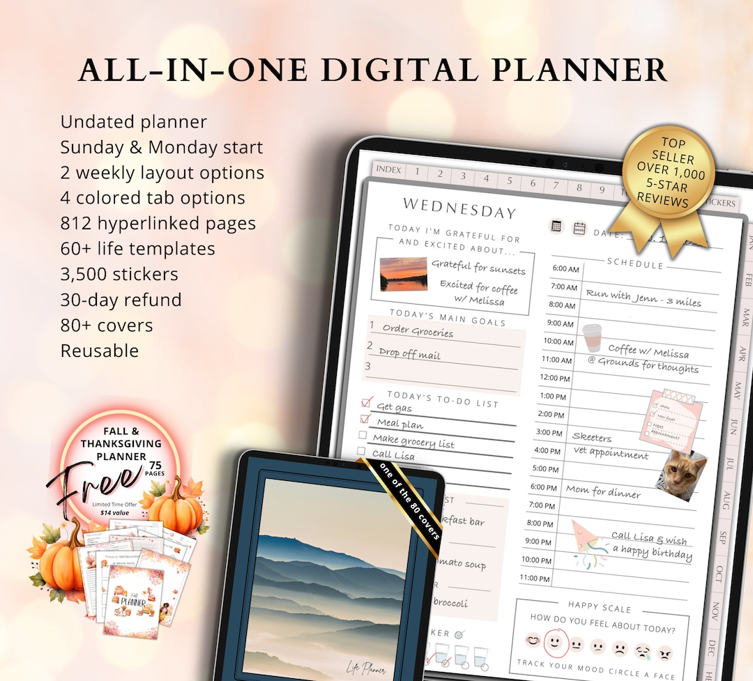 Goodnotes Digital Planning Journal Digital Planner - Etsy