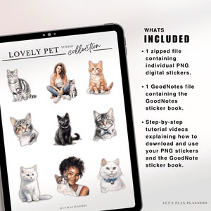 Digital Pet Stickers Goodnote Sticker Book Dog Stickers Individual PNG ...