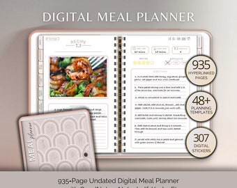 Digital RECIPE BOOK, Goodnotes Planner, iPad Planner Notability Planner ...