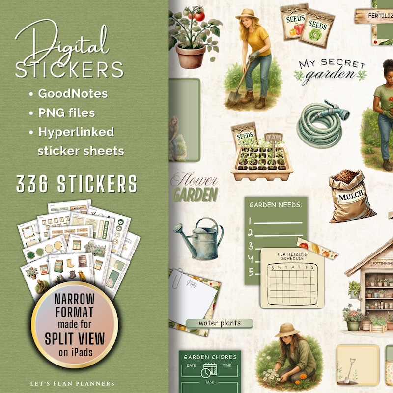 Flower Gardening Sticker - Etsy UK