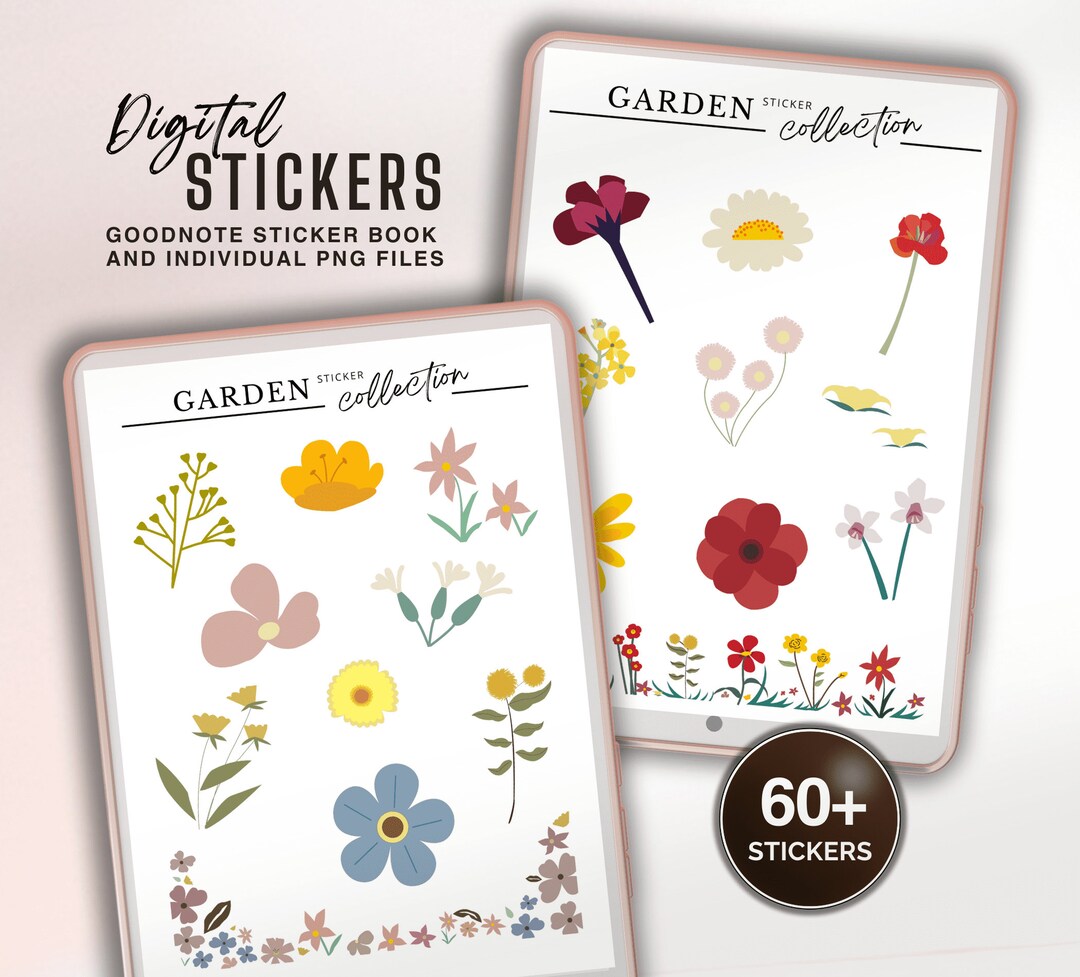 Digital Garden Sticker Set Digital Planner Stickers Goodnote Sticker ...