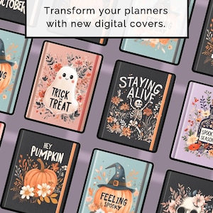 Halloween Digital Planner Covers: Ipad, Tablet, Goodnotes (PNG) - Etsy