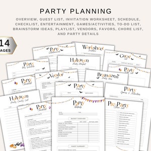 Halloween Planner Printable Planner Templates Halloween Party Planner ...