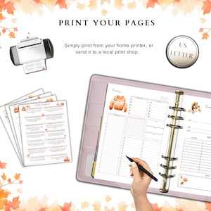 Fall Planner Printable Thanksgiving Planner Fall Daily Monthly and ...