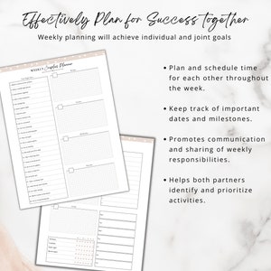 Relationship Planner Printable Planner Build Strong Loving ...