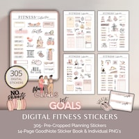 Gym Fitness Clipart - Digital Graphics for Scrapbooking and Card Making ...