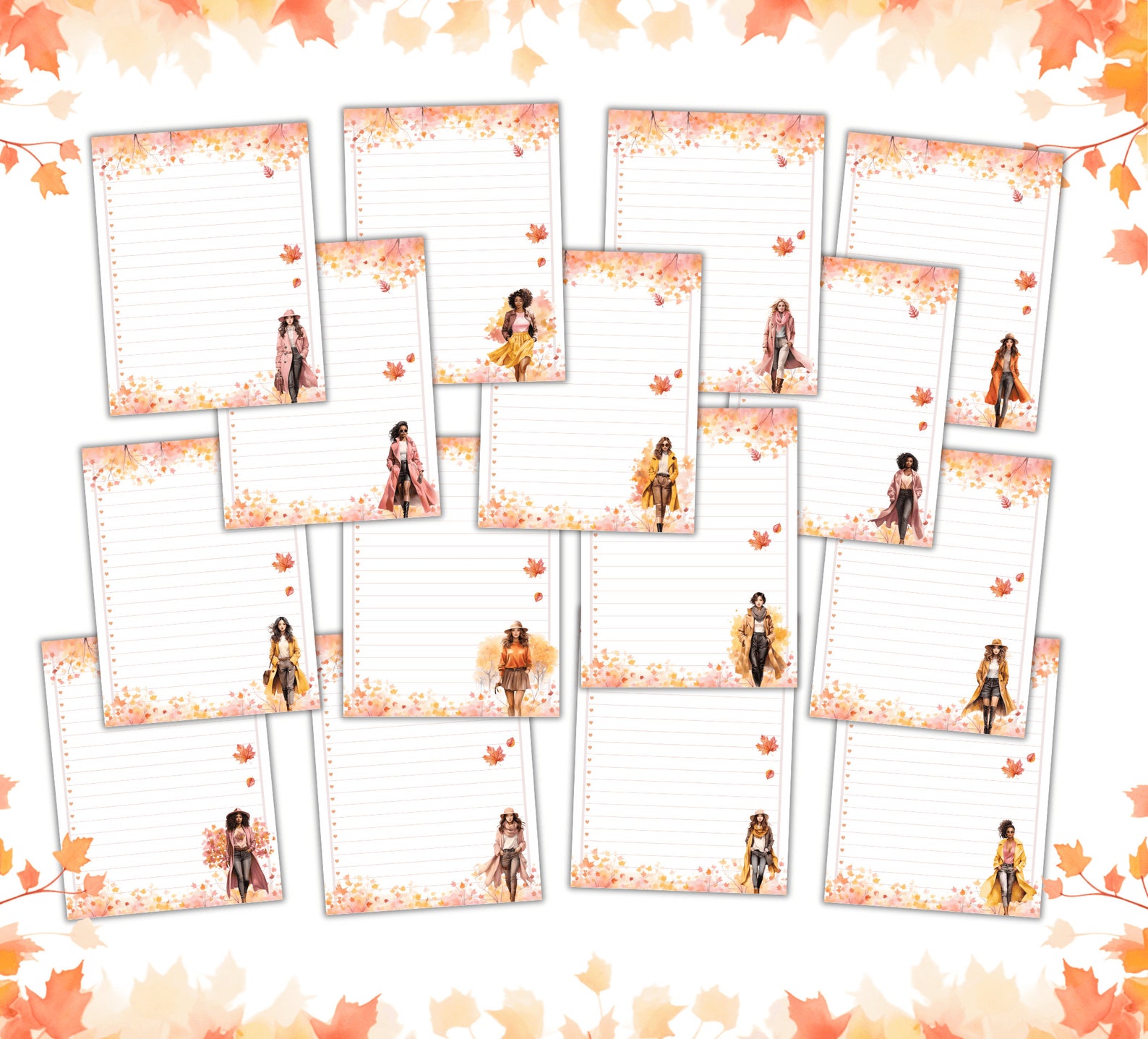 Fall and Thanksgiving Planner Printables, Daily, Monthly and Weekly ...