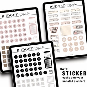 Digital Budget Stickers Digital Planner Stickers Finance Planner ...