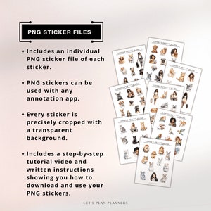 Digital Pet Stickers Goodnote Sticker Book Dog Stickers Individual PNG ...