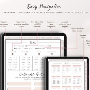 2023 Dated Digital Planner Daily Weekly and Monthly - Etsy
