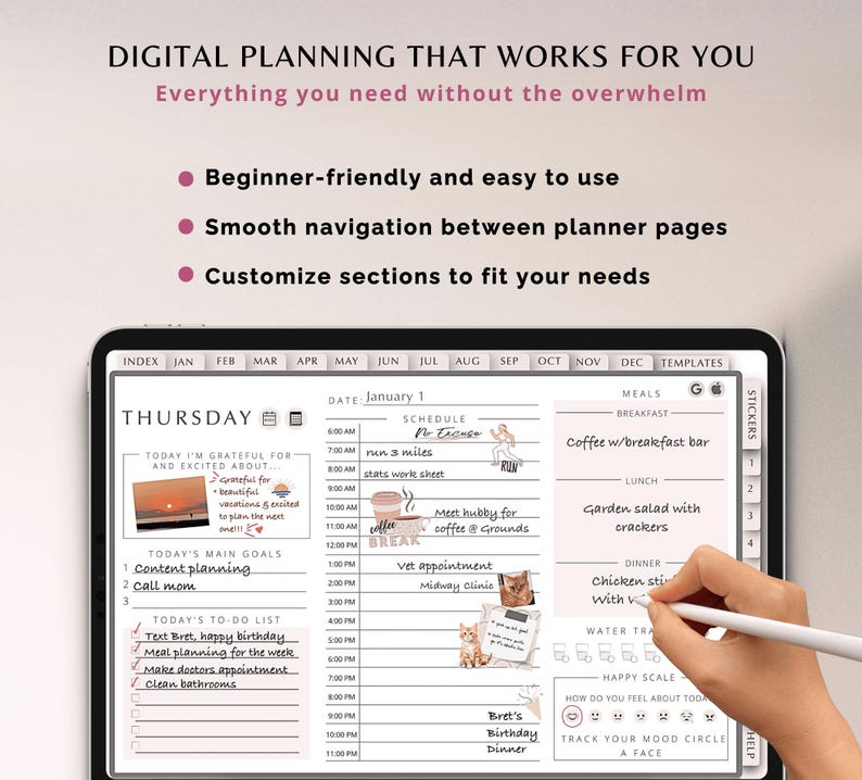 2026 Digital Planner Goodnotes Template iPad Planner - Etsy